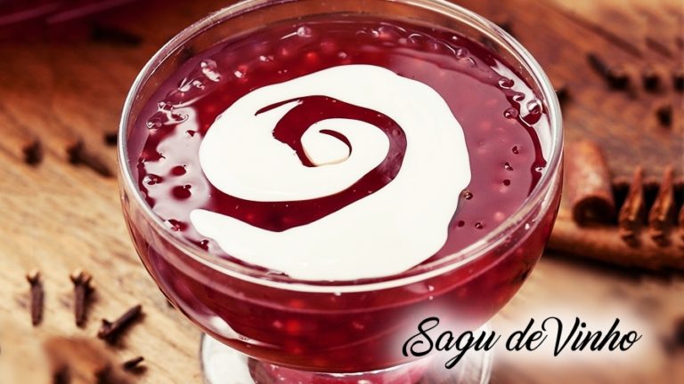 Receita de Sagu de Vinho com Creme passo a passo